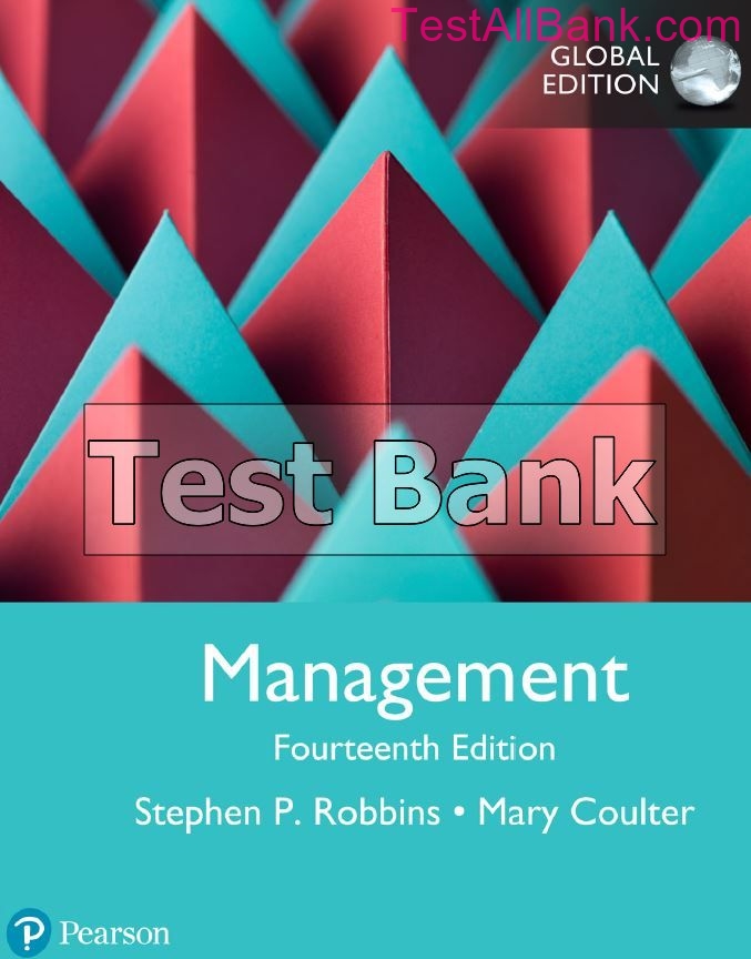 Management Global 14th Edition Robbins Test Bank Management Global 14th Edition Robbins Test Bank